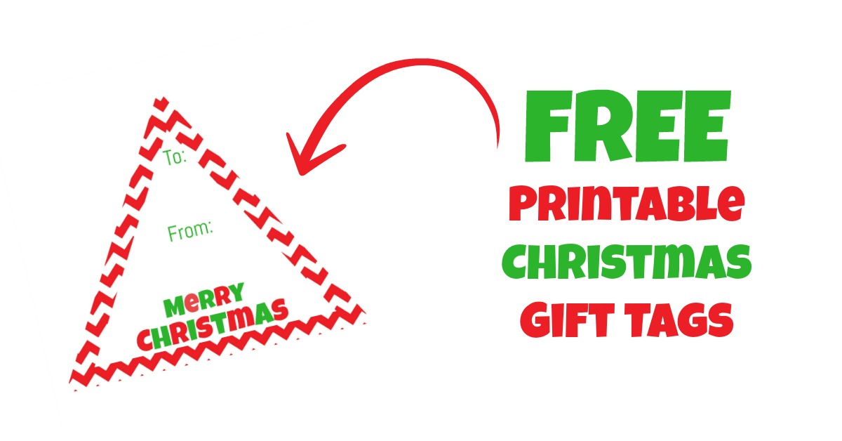 FREE Printable Gift Tags- Triangle - Keeping Life Sane