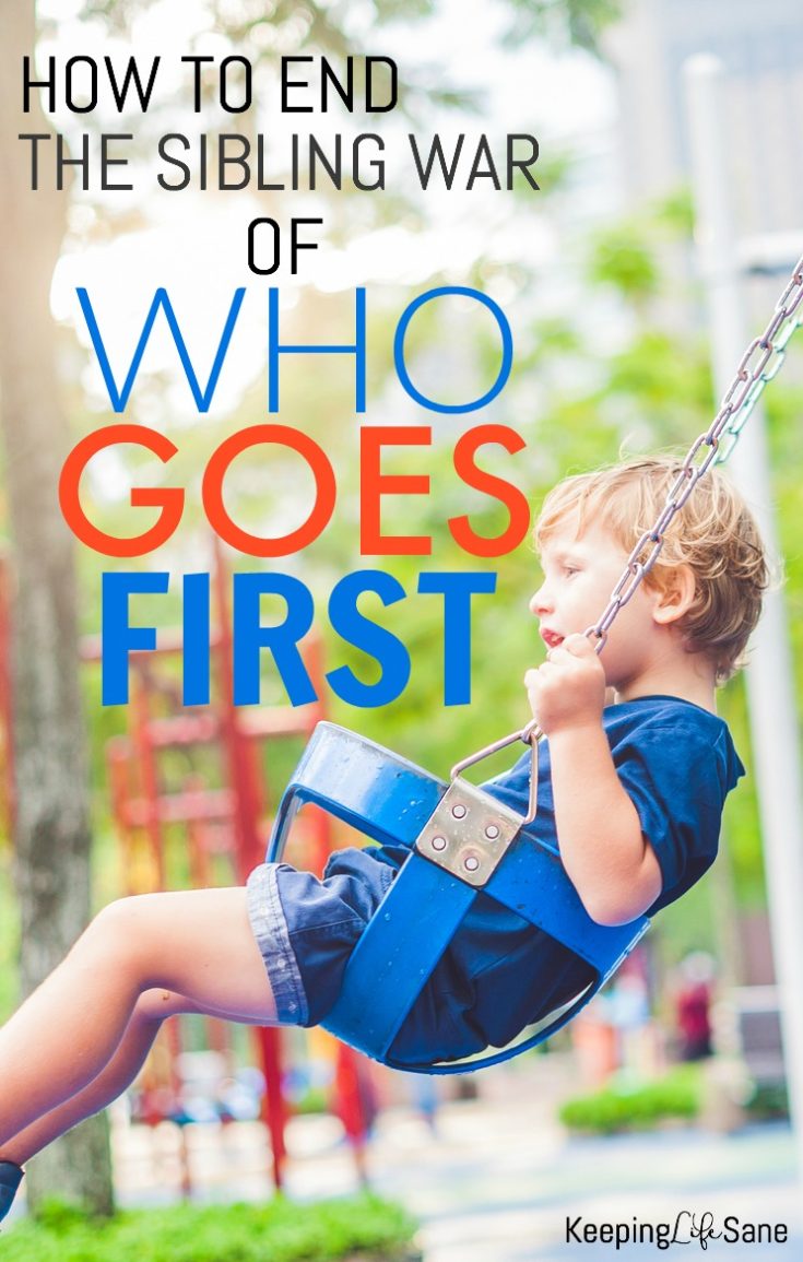 How to End the Sibling War over Who Goes First - Keeping Life Sane