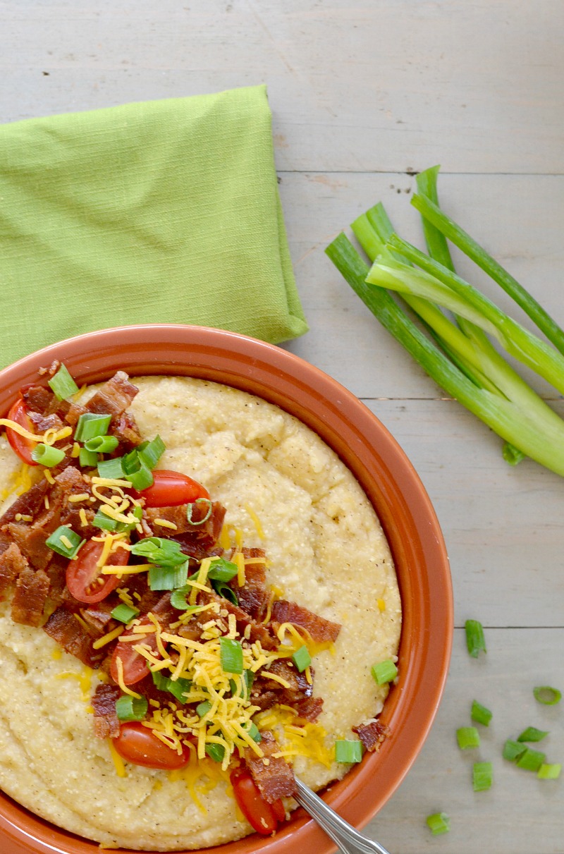 How to make Crock Pot Cheese Grits {Loaded} - Keeping Life Sane